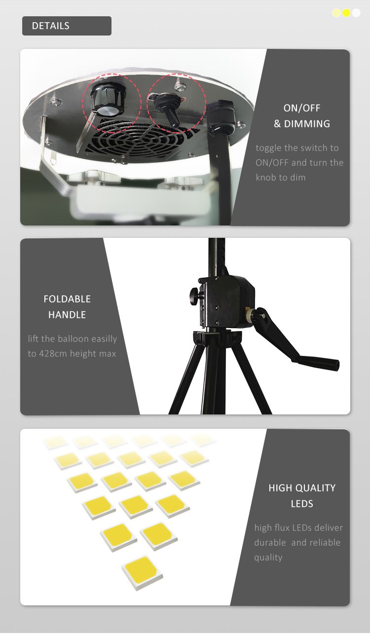Balloon Light Tower | Portable LED Construction Light - Wholesale